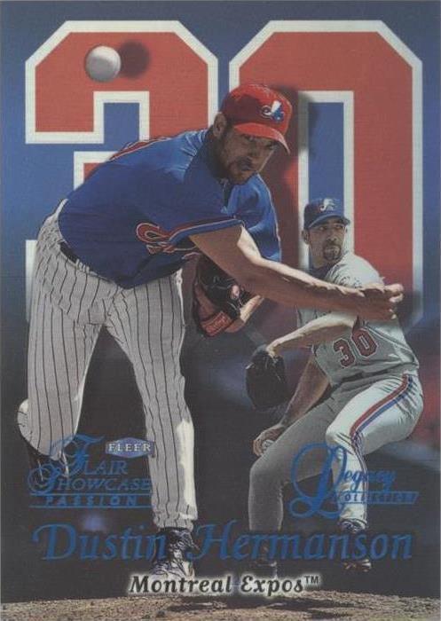 1999 Flair Showcase - Dustin Hermanson #95L Row 2 Legacy Collection /99 ...