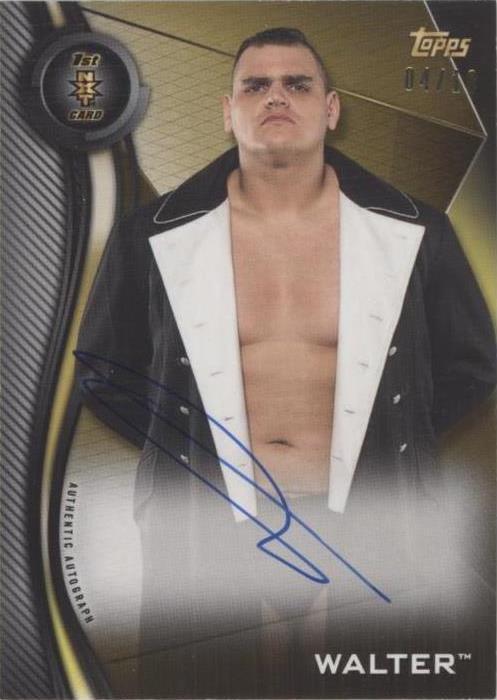 2019 Topps WWE NXT - Autographs Walter #A-WT Gold /10 (AU, RC) for sale ...
