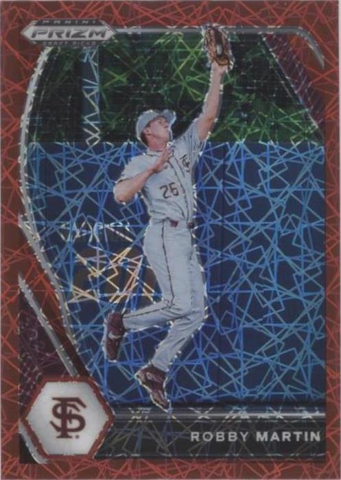 2021 Panini Prizm Draft Picks - Robby Martin Jr. #PDP198 Red Velocity ...