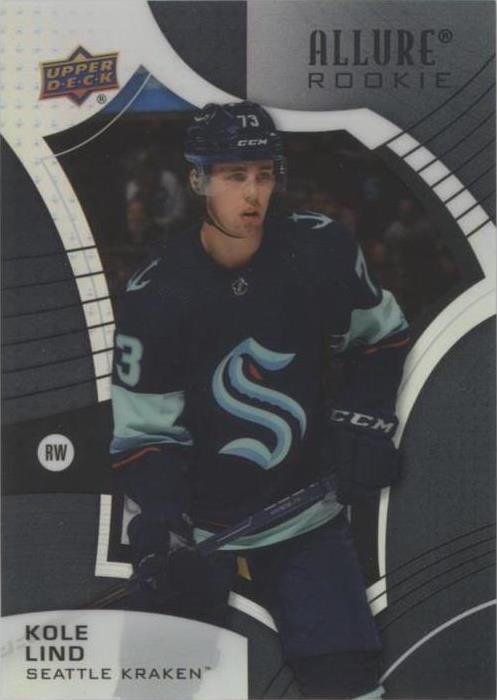 2021-22 Upper Deck Allure - Rookies Kole Lind #120 Black Rainbow (RC ...
