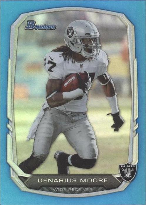 2013 Bowman - Blue Rainbow Foil #6 Denarius Moore /99 for sale online | eBay