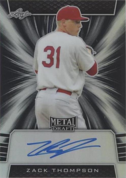 2019 Leaf Metal Draft - Black #BA-ZT1 Zack Thompson /15 (AU, RC) for ...
