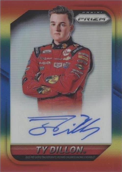 2016 Panini Prizm NASCAR - Driver Signatures Rainbow Prizm #TD Ty ...
