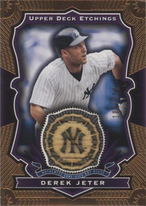 2004 Upper Deck Etchings - Baseball Etching Bats Purple #BE-DJ Derek ...