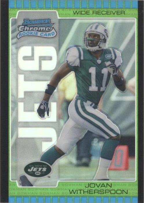 2005 Bowman Chrome - Green Refractor #147 Jovan Witherspoon /399 (RC ...