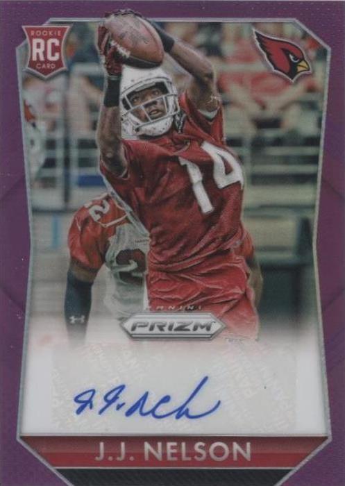 2015 Panini Prizm - Rookie Signatures J.J. Nelson #RS-JJ Violet Prizm (AU, RC) for sale online ...