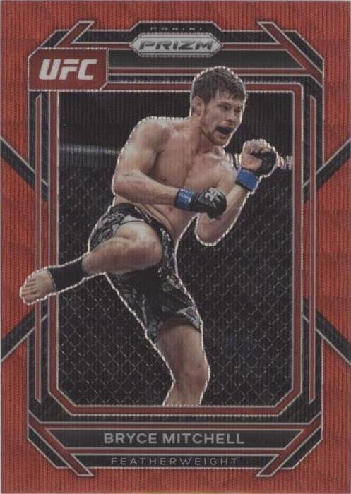 2023 Panini Prizm UFC - Ruby Wave Prizm #153 Bryce Mitchell for sale ...