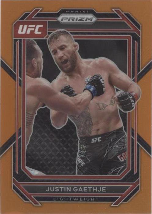 2023 Panini Prizm UFC - Orange Prizm #110 Justin Gaethje /99 for sale ...