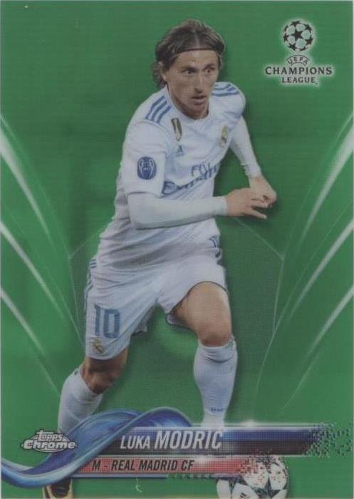 2017-18 Topps Chrome UCL - Green Refractor #38 Luka Modric /99 for sale ...