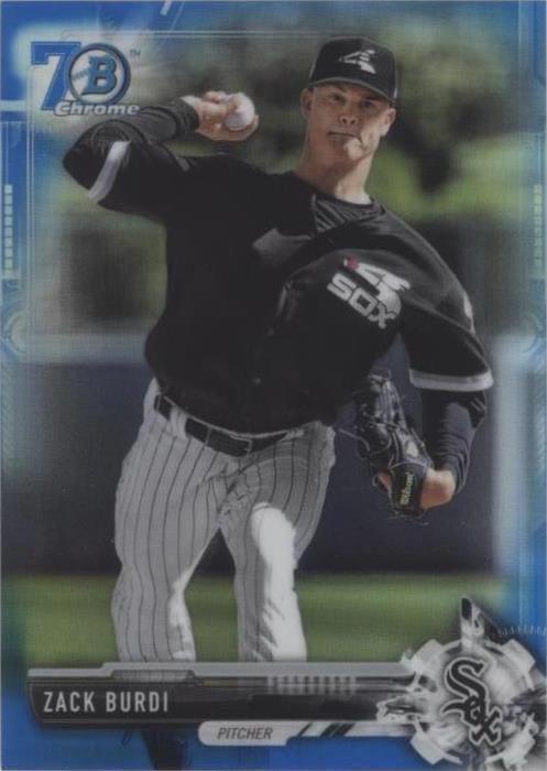 2017 Bowman Chrome - Prospects Zack Burdi #BCP245 Blue Refractor 70th ...