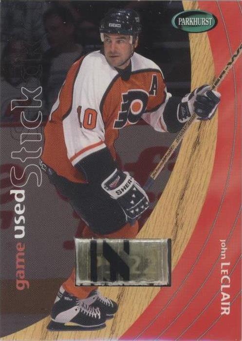 2001-02 In the Game Parkhurst - Game Used Stick John LeClair #PS-22 ...