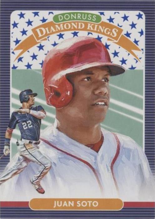 2020 Panini Donruss - Diamond Kings Independence Day #23 Juan Soto for ...