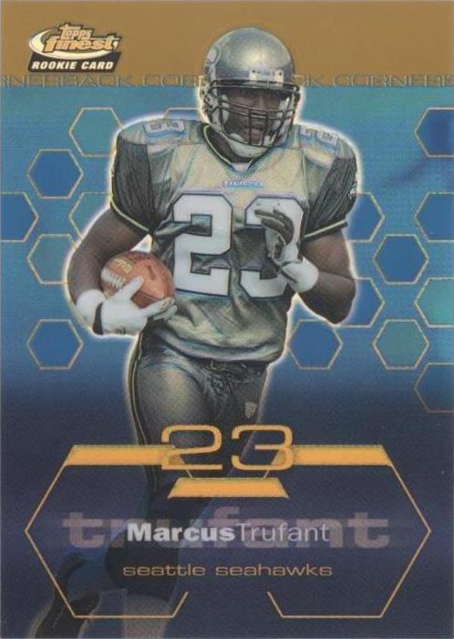 2003 Topps Finest - Gold Refractor #85 Marcus Trufant /50 (RC) for sale ...