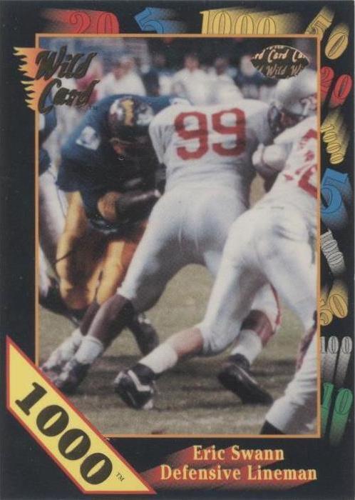 1991 Wild Card Draft - Eric Swann #126 1000 Stripe (RC) for sale online ...