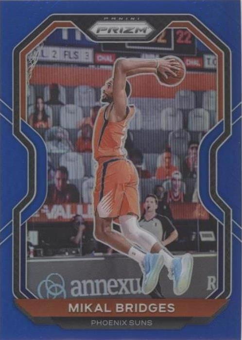 2020-21 Panini Prizm - Mikal Bridges #204 Blue Prizm /199 for sale ...