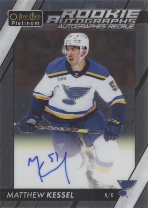 2023-24 O-Pee-Chee Platinum - Rookie Autographs Matthew Kessel #R-MA ...