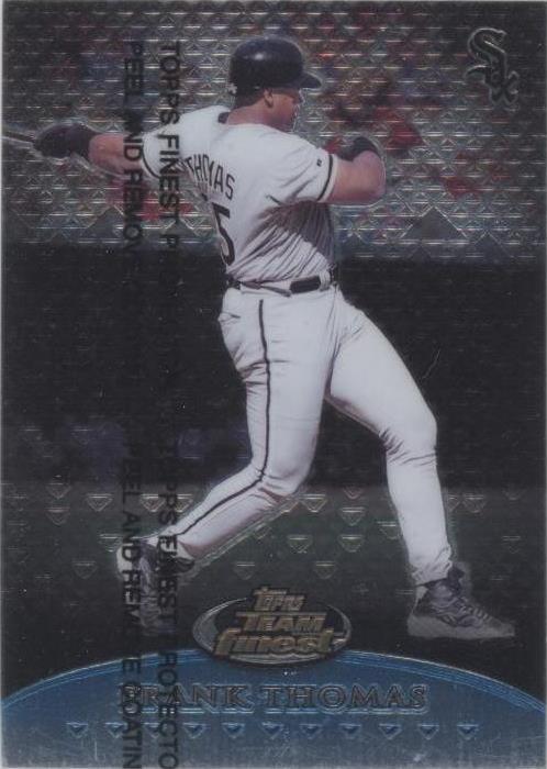 1999 Topps Finest - Team Finest Blue #TF13 Frank Thomas /1500 for sale ...