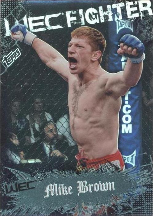 2010 Topps UFC Main Event - WEC Fighter Black #143 Mike Brown /188 (RC ...