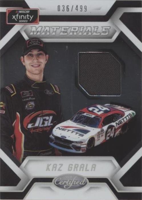 2018 Panini Certified - Xfinity Materials Kaz Grala #XM-KG /499 (MEM ...