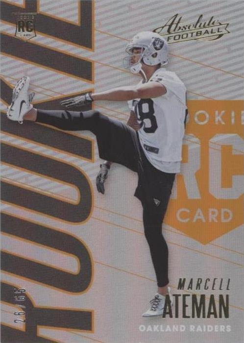 2018 Panini Absolute - Rookie Spectrum Orange #148 Marcell Ateman /65 ...