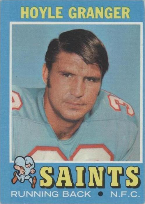 1971 Topps - Wearing Houston Oilers Jersey #198 Hoyle Granger for sale ...