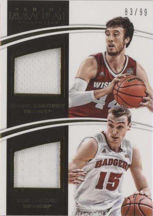 2015 Panini Immaculate Collection Collegiate - Combos Frank Kaminsky ...