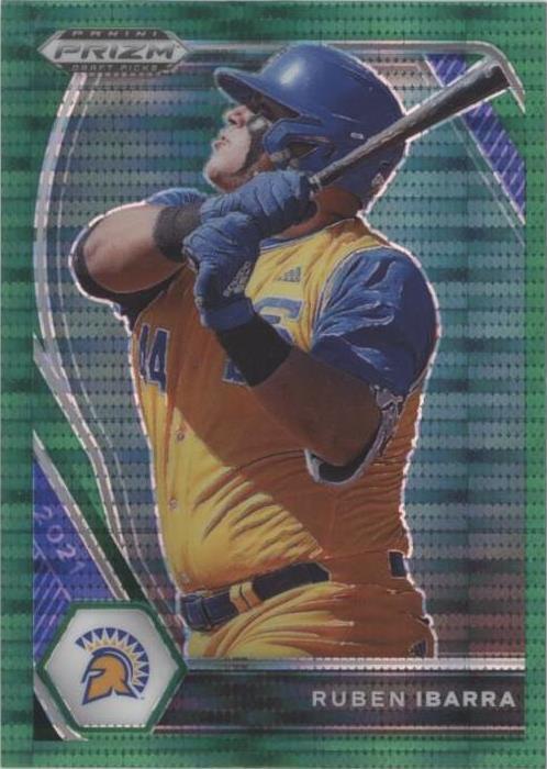 2021 Panini Prizm Draft Picks - Green Pulsar Prizm #PDP119 Ruben Ibarra ...