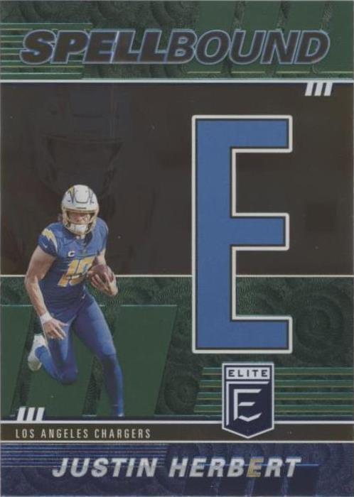 2022 Panini Donruss Elite - Spellbound Justin Herbert #SB-JH5 Green ...