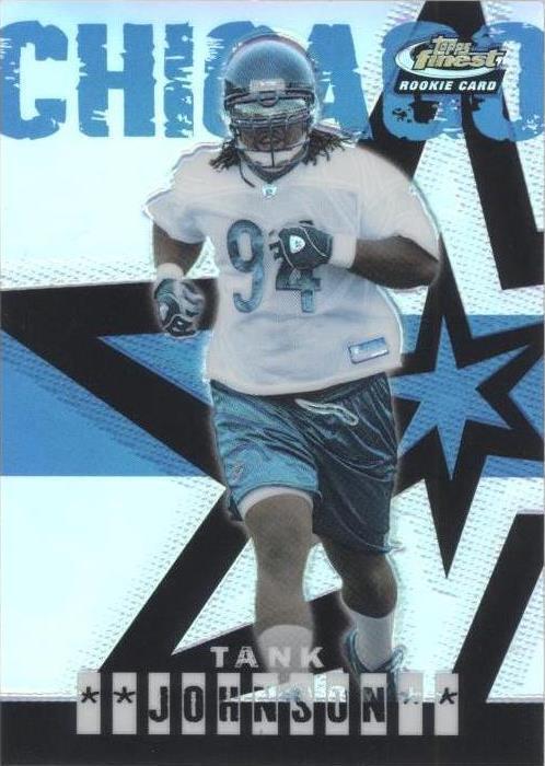 2004 Topps Finest - Tank Johnson #96 Refractor /199 (RC) for sale ...
