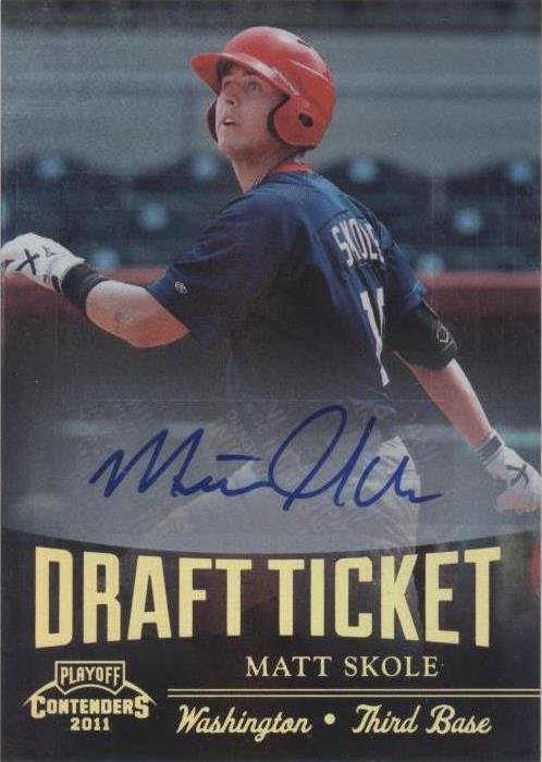 2011 Playoff Contenders - Draft Tickets Matt Skole #DT98 Signatures (AU ...