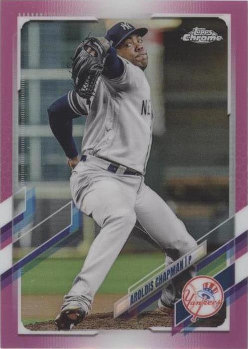 2021 Topps Chrome - Aroldis Chapman #96 Pink Refractor for sale online ...