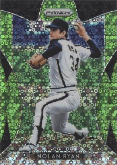 2019 Panini Prizm - Tier III Nolan Ryan #261 Lime Green Donut Circle ...