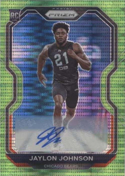 2020 Panini Prizm - Rookie Jaylon Johnson #306 Neon Green Pulsar Prizm ...
