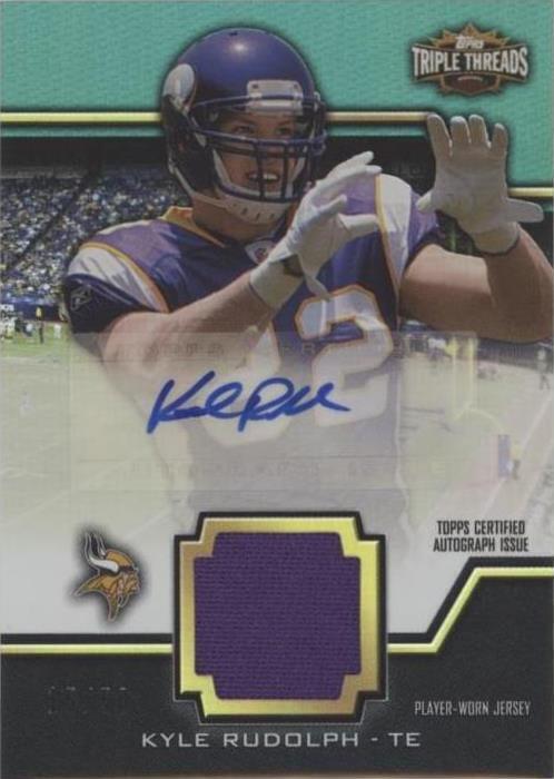 2011 Topps Triple Threads - Unity Autographed Relics Kyle Rudolph # ...
