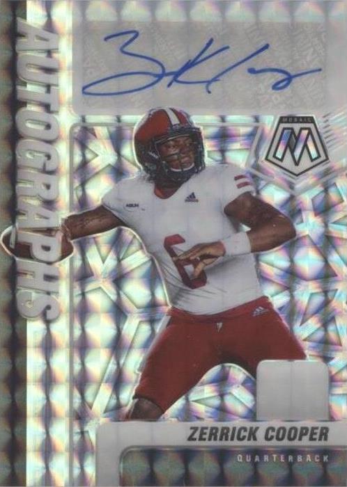 2022 Panini Mosaic Draft Picks - Autographs Zerrick Cooper #A-ZCO (AU ...