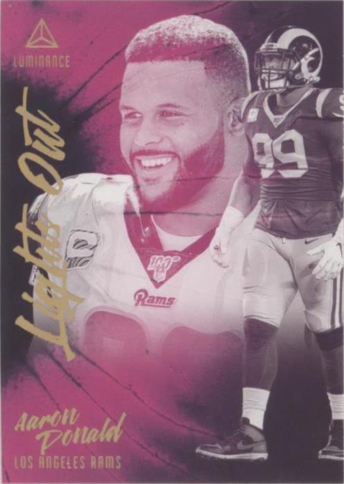 2020 Panini Luminance - Lights Out #LO8 Aaron Donald for sale online | eBay