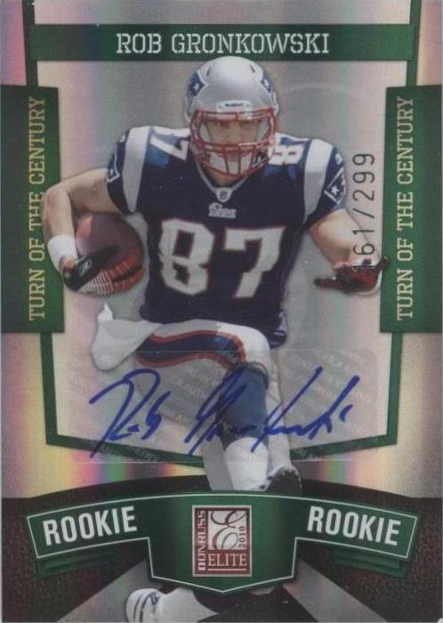 2010 Donruss Elite - Turn of the Century Autographs #103 Rob Gronkowski ...