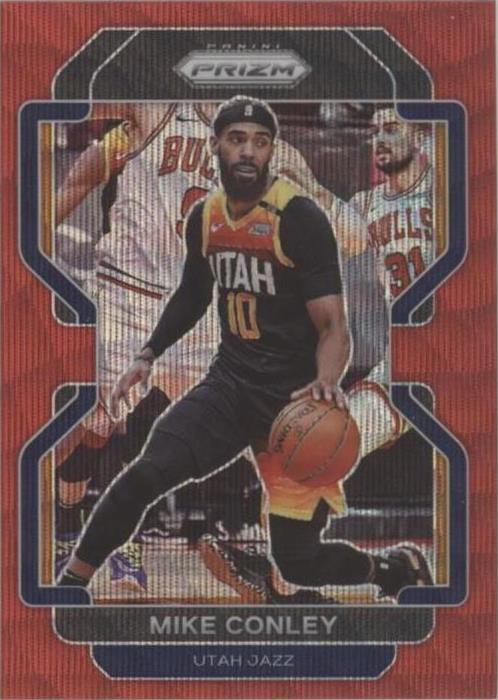 2021-22 Panini Prizm - Ruby Wave Prizm #117 Mike Conley for sale online ...