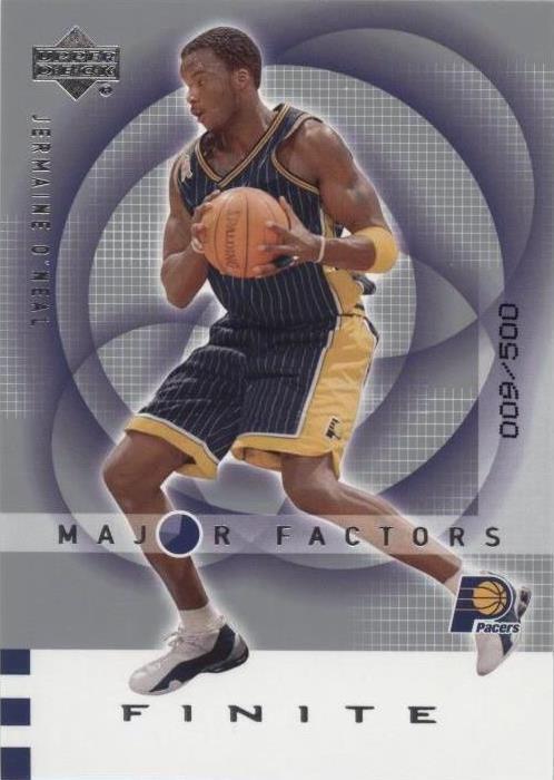 2002-03 Upper Deck Finite - Major Factors Jermaine O'Neal #105 /500 for ...