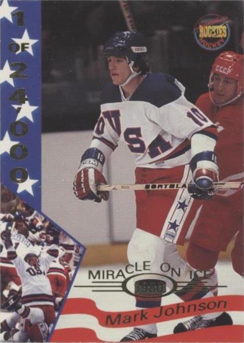 1995 Signature Rookies Miracle on Ice 1980 - #17 Mark Johnson for sale ...