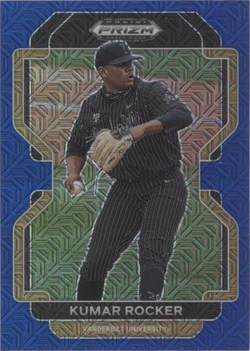 2022 Panini Prizm Draft Picks - Blue Mojo Prizm #PDP3 Kumar Rocker (RC ...