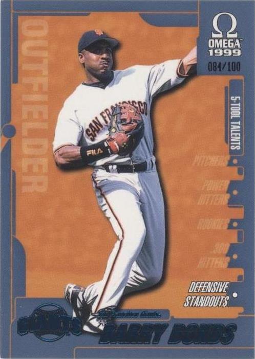 1999 Pacific Omega - 5-Tool Talents Tiers #28 Barry Bonds /100 for sale ...