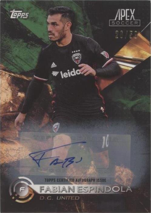 2016 Topps Apex - Fabian Espindola #78 Green Autographs /50 (AU) for sale online | eBay