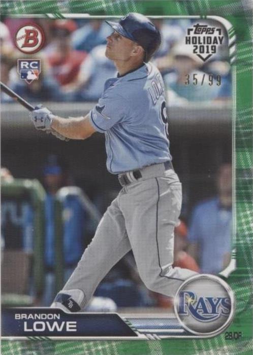2019 Topps Holiday Bowman - Green #TH-BL Brandon Lowe /99 (RC) for sale ...