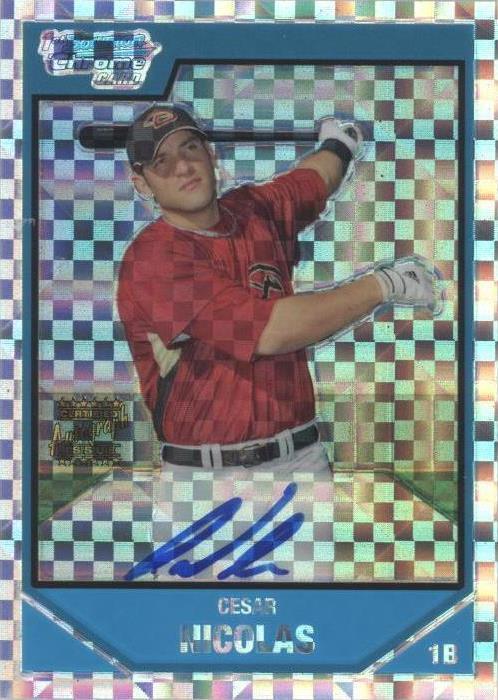 2007 Bowman Chrome - Prospects Prospect Autographs Cesar Nicolas #BC245 ...