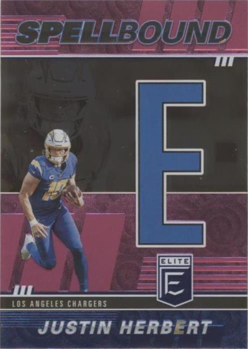 2022 Panini Donruss Elite - Spellbound Justin Herbert #SB-JH5 Pink ...