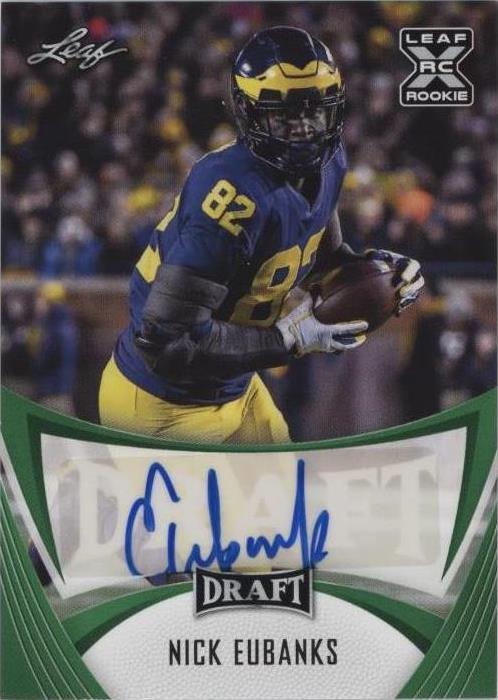 2021 Leaf Draft - Autographs Green #BA-NE1 Nick Eubanks (AU, RC) for sale online | eBay