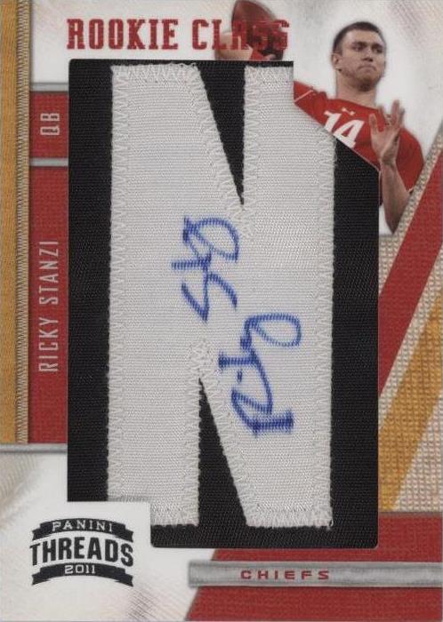 2011 Panini Threads - Rookie Class #288 Ricky Stanzi /300 (AU, RC) for ...