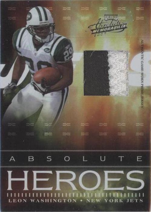 2007 Playoff Absolute Memorabilia - Absolute Heroes Leon Washington #AH ...