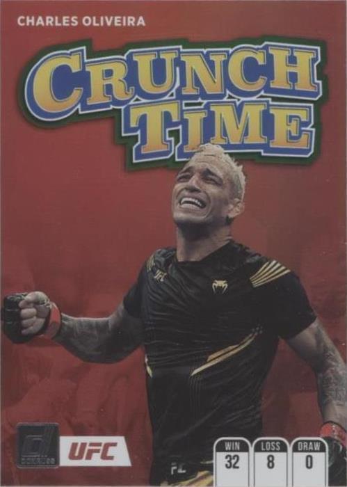 2022 Donruss UFC - Crunch Time Charles Oliveira #9 Green Flood for sale ...